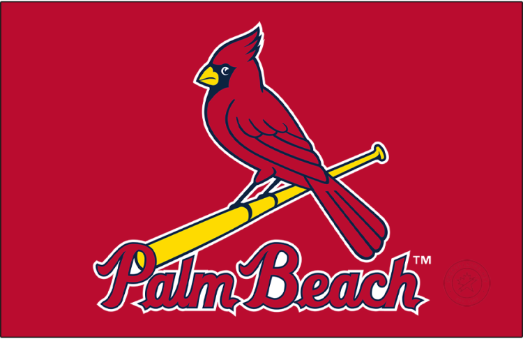 Palm Beach Cardinals Logo - Primary Dark Logo - Florida State League (A ...