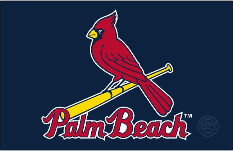 Palm Beach Cardinals Logo - Primary Dark Logo - Florida State League (A ...
