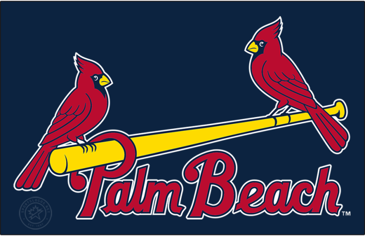 Palm Beach Cardinals Logo - Primary Dark Logo - Florida State League (A ...