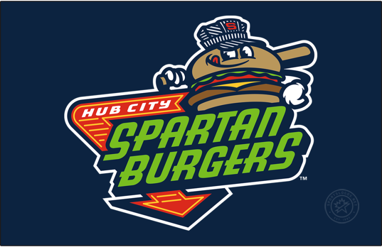 Hub City Spartanburgers Logo - Primary Dark Logo - South Atlantic ...