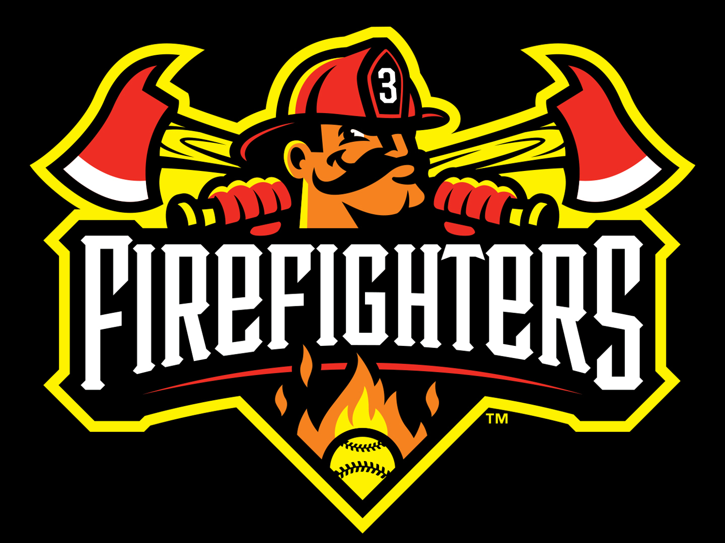 Firefighter Baseball Logo J002 Firefighter Cap Air Mesh